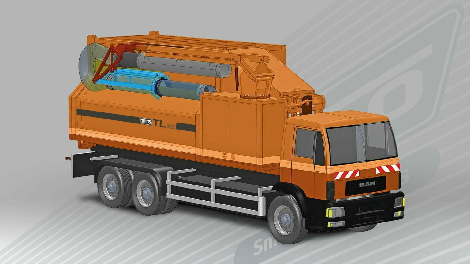 Truck mounted vacuum container | TRILO machines